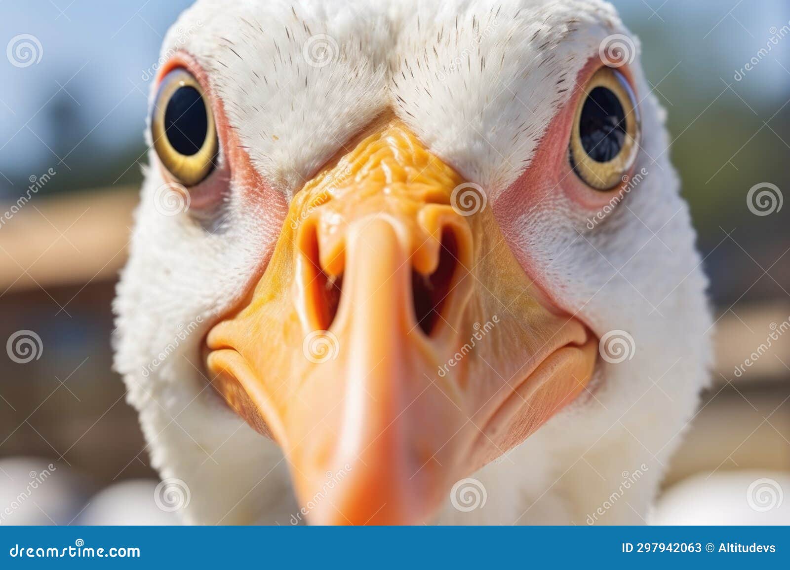 Close-up of a Ducks Broad and Flat Beak Stock Image - Image of beak ...
