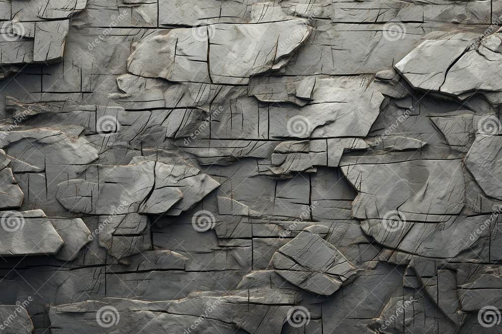 High-resolution Image of a Gray, Textured Slate Rock Wall, Ideal for ...