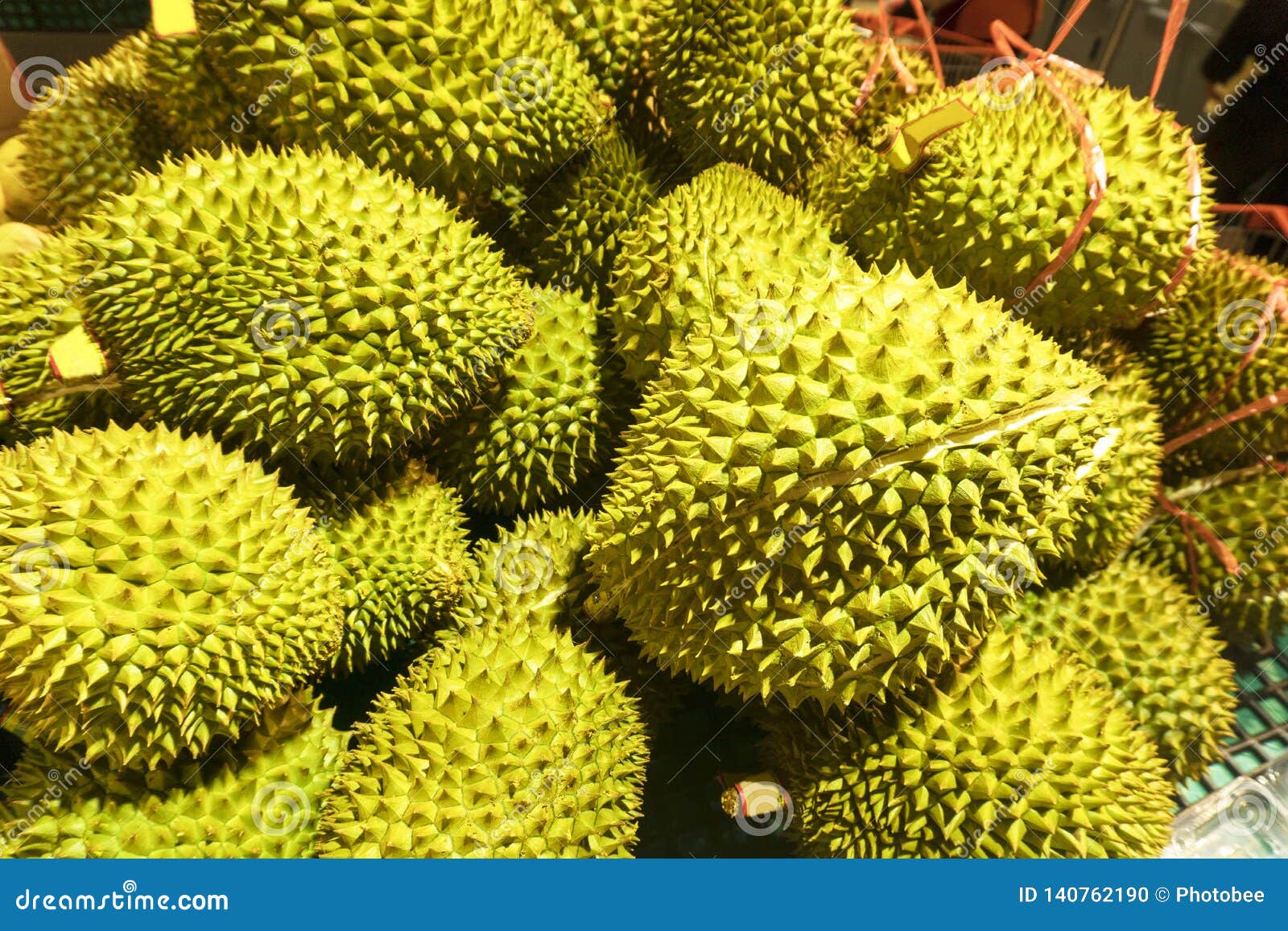 Close-up Durian at the Supermarket Stock Photo - Image of close, sale ...