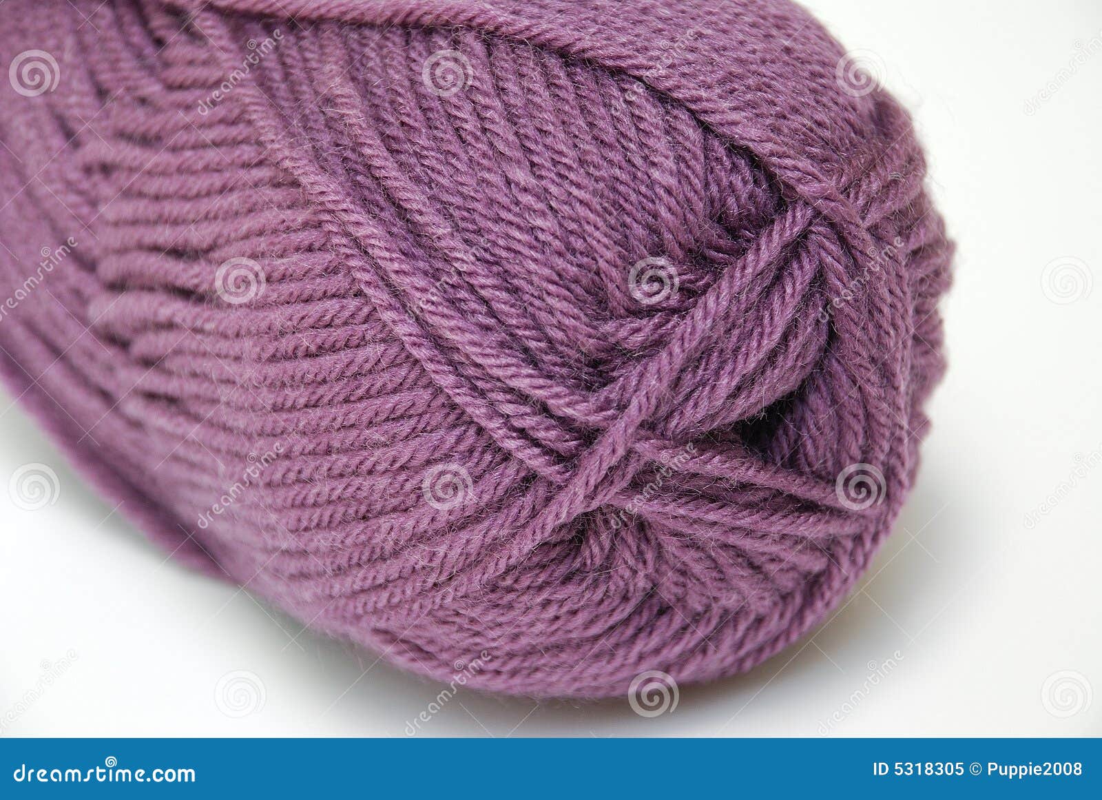 Close Up Dusty Purple Yarn Bal Stock Image - Image of purple, close ...
