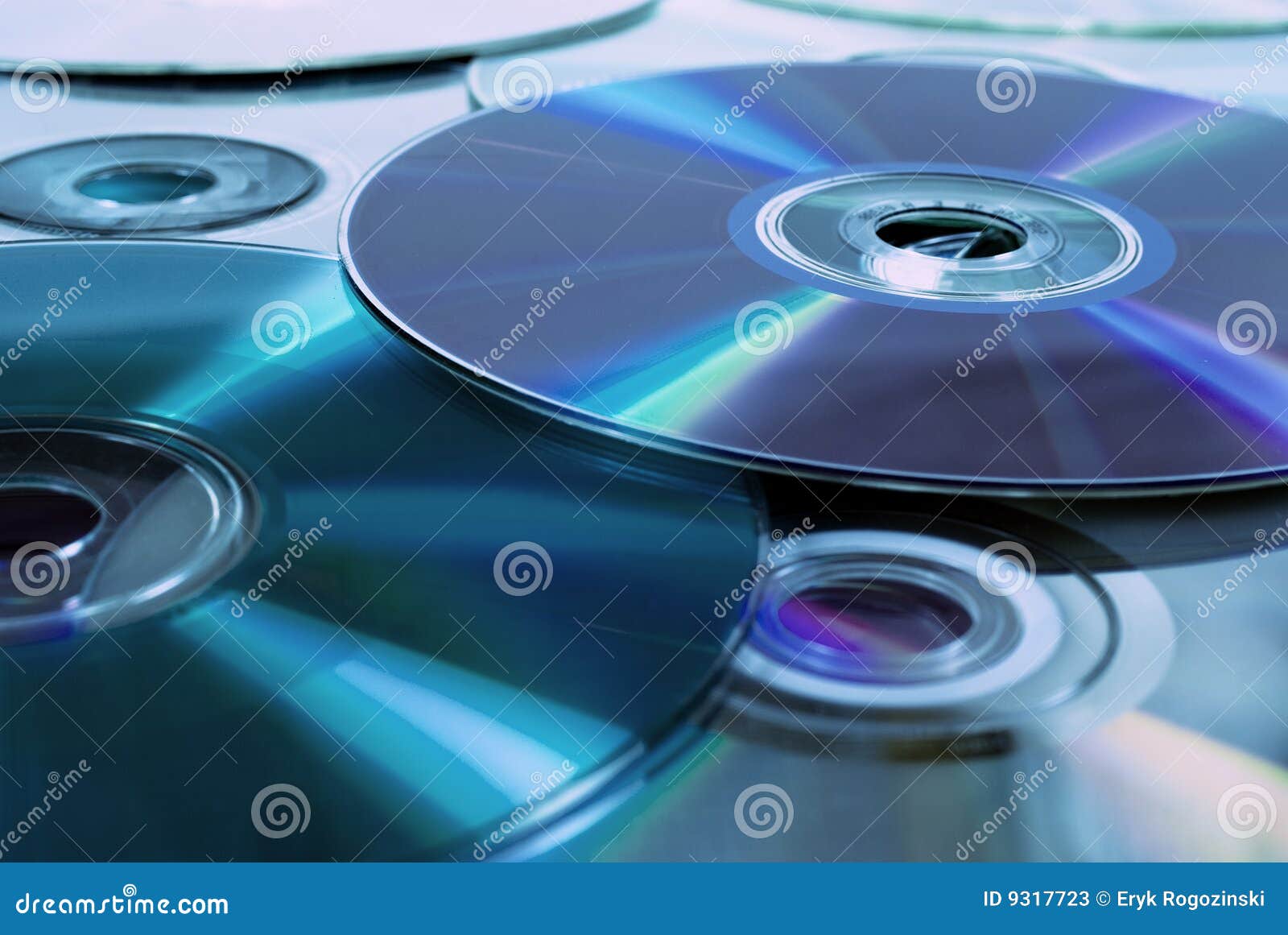 Close Up of Dvd Discs As Background Stock Image - Image of optical ...