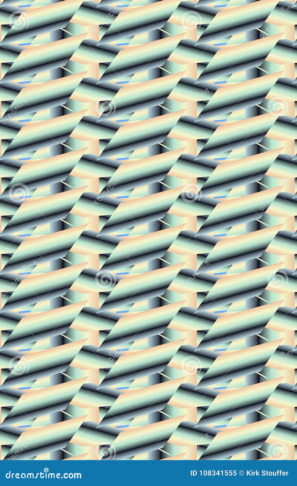 A Blue To Pink Gradient Trapezoid Industrial Pattern. Stock ...