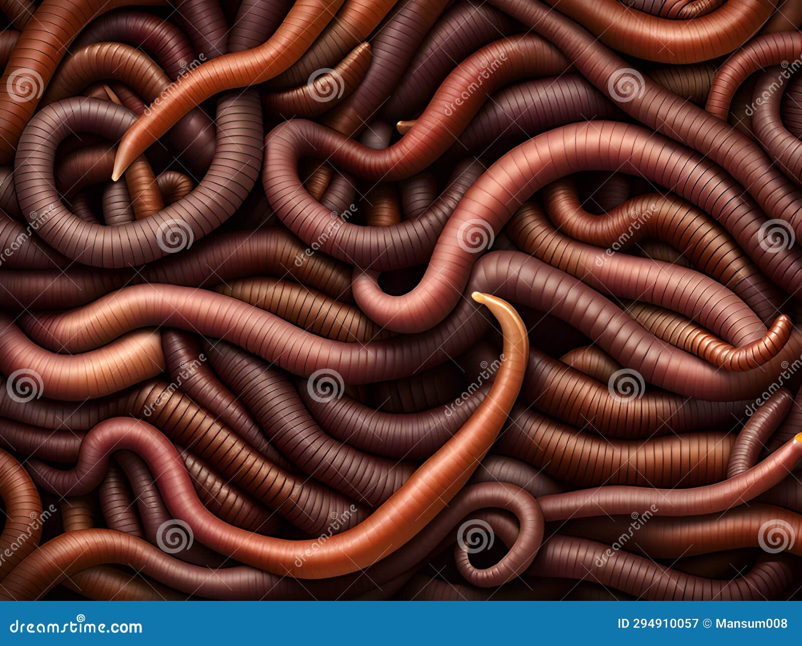 Close Up Earthworm Texture Background Stock Illustration - Illustration ...