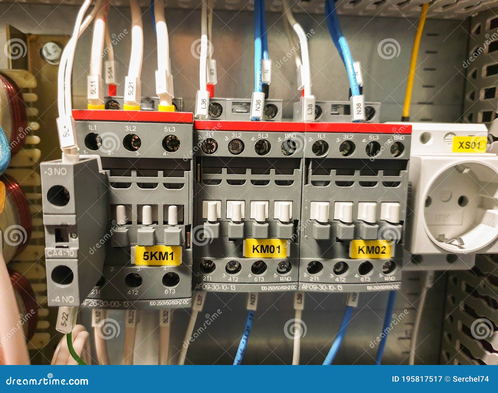 Close-up of an Electrical Cabinet with Controls and Automation ...