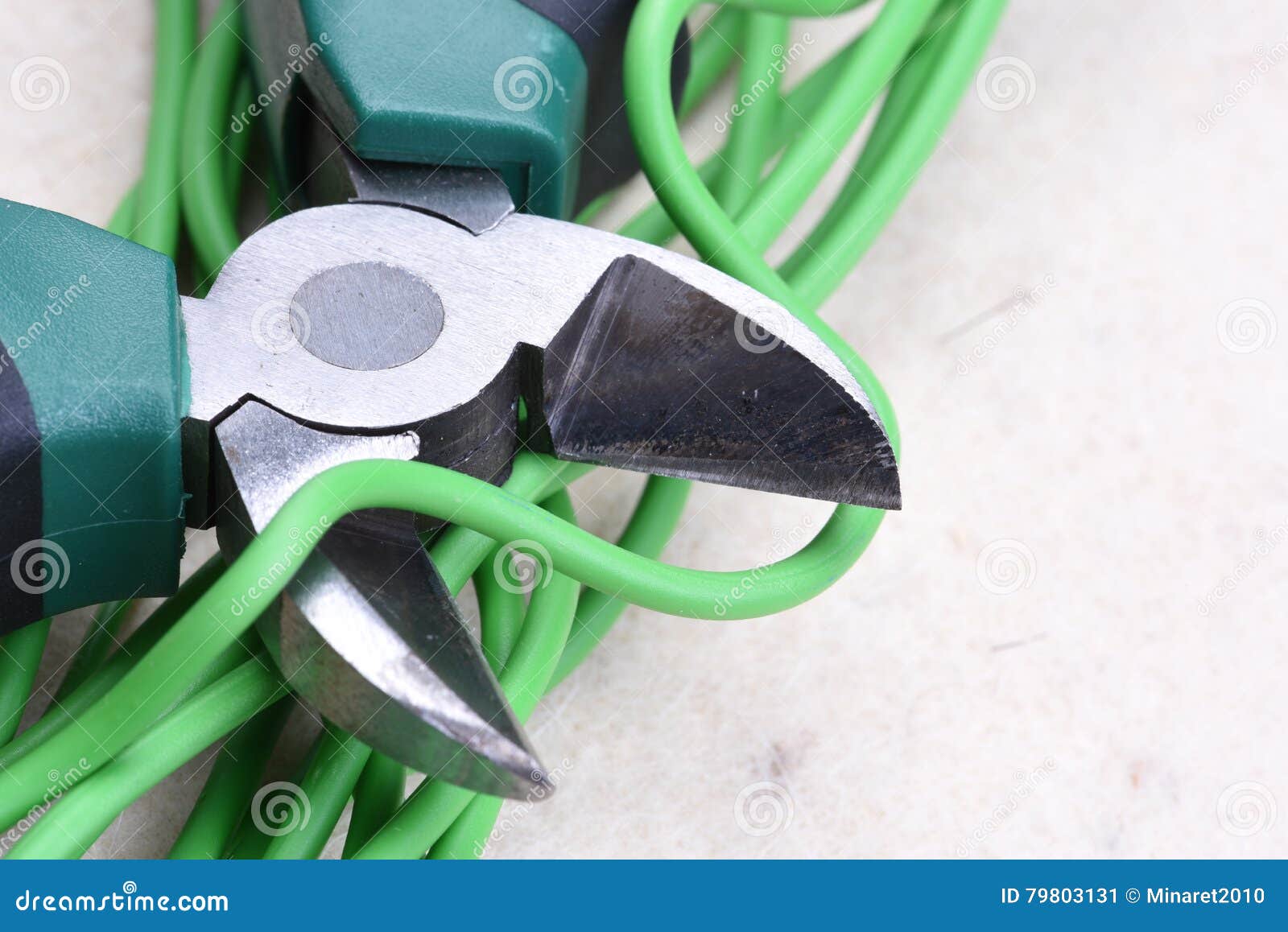 Close Up Electrical Pliers and Cables Stock Image - Image of macro ...