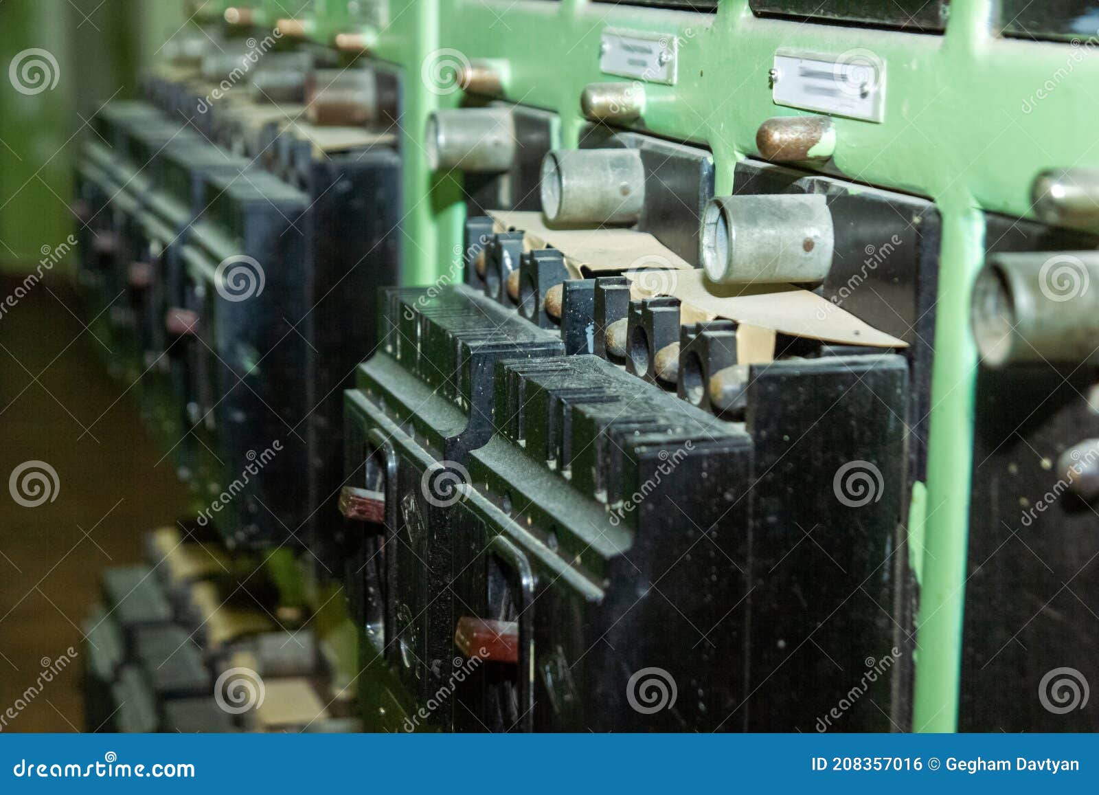 Close Up of Electrical Power Switches, Electrical Switch Stock Photo ...