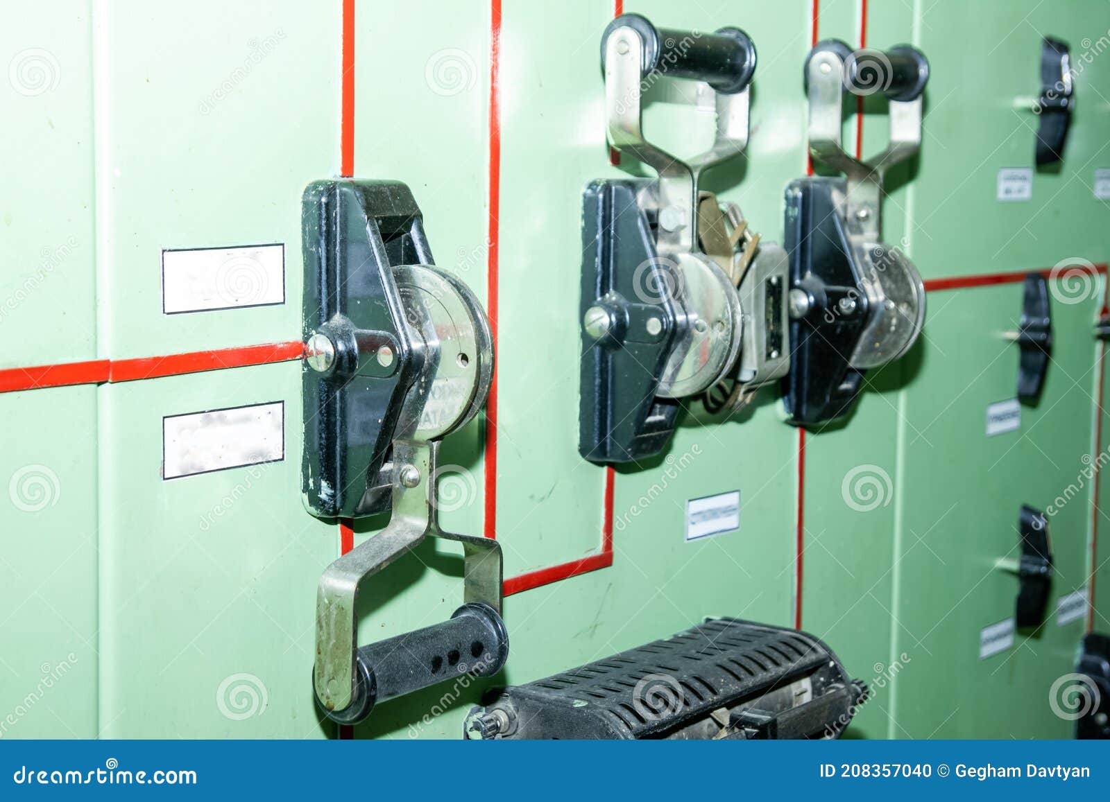 Close Up of Electrical Power Switches, Electrical Switch Stock Photo ...