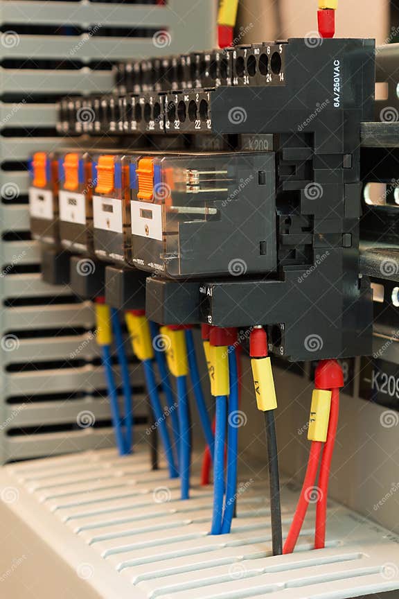Industrial Electrical Component Stock Image - Image of circuitry, cords ...