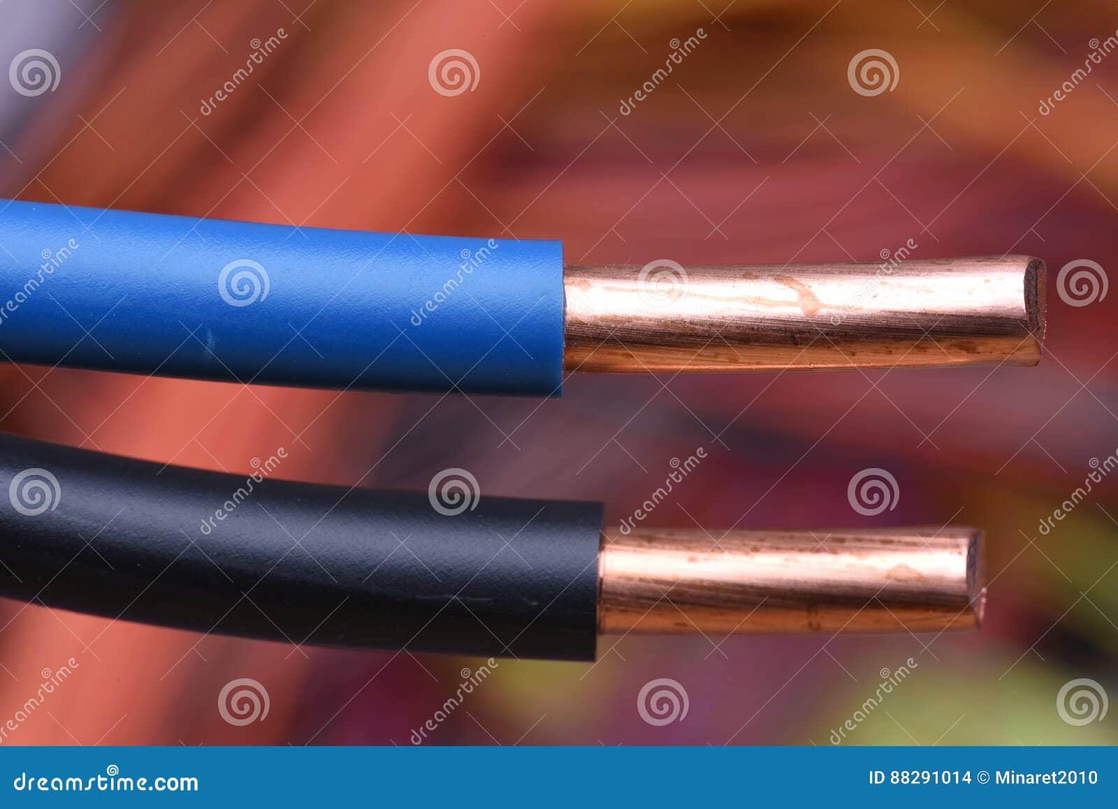 Close Up of Electrical Wire Stock Photo - Image of blurred, insulation ...