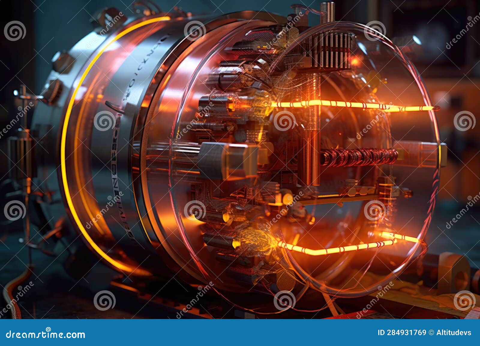 Close-up of Electromagnetic Propulsion Device Stock Image - Image of ...
