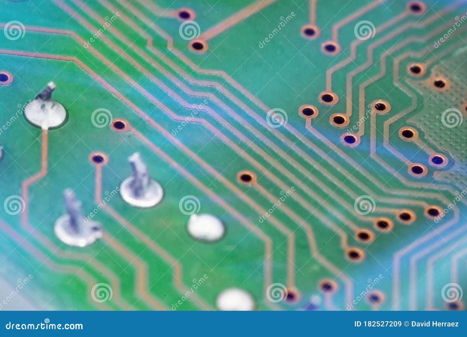 Close Up of Electronic Circuit Board Background. Computer, Hardware or ...