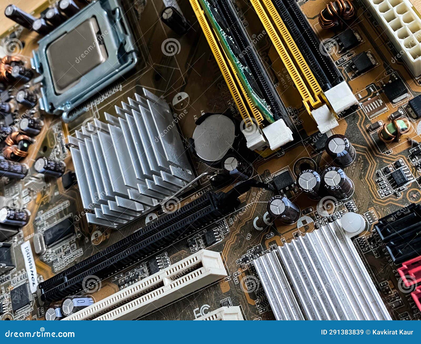 Close-up of Electronic Circuit Board. Electronic Computer Hardware ...