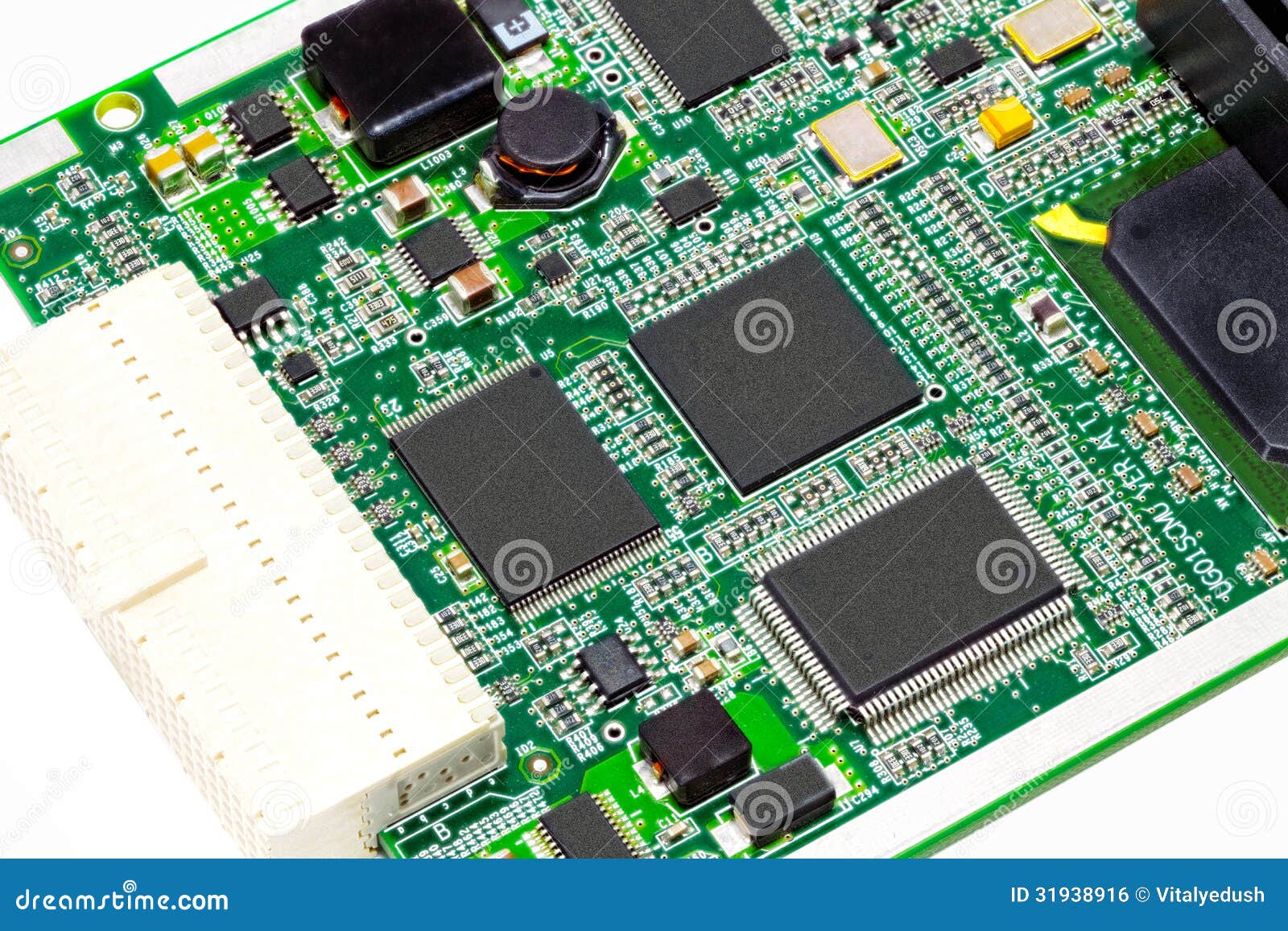 Close-up of Electronic Circuit Board. Macro . Stock Photo - Image of ...