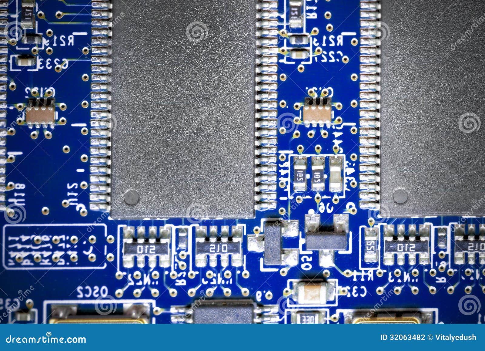 Close-up of Electronic Circuit Board. Macro . Stock Photo - Image of ...
