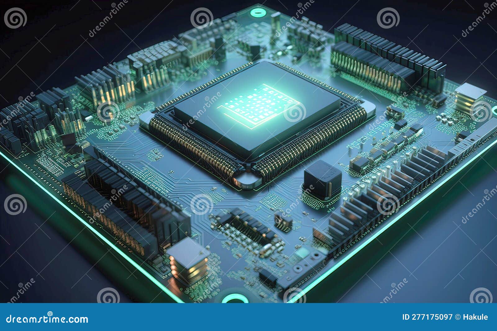Close-up of Electronic Circuit Board. Technology and Science Background ...