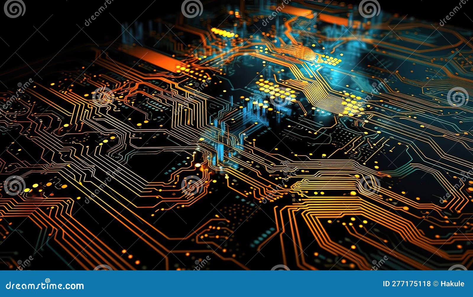 Close-up of Electronic Circuit Board. Technology and Science Background ...