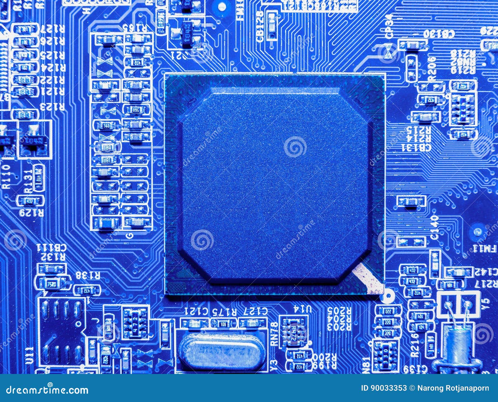 Close Up of Electronic Circuits in Technology on Mainboard Stock Image ...