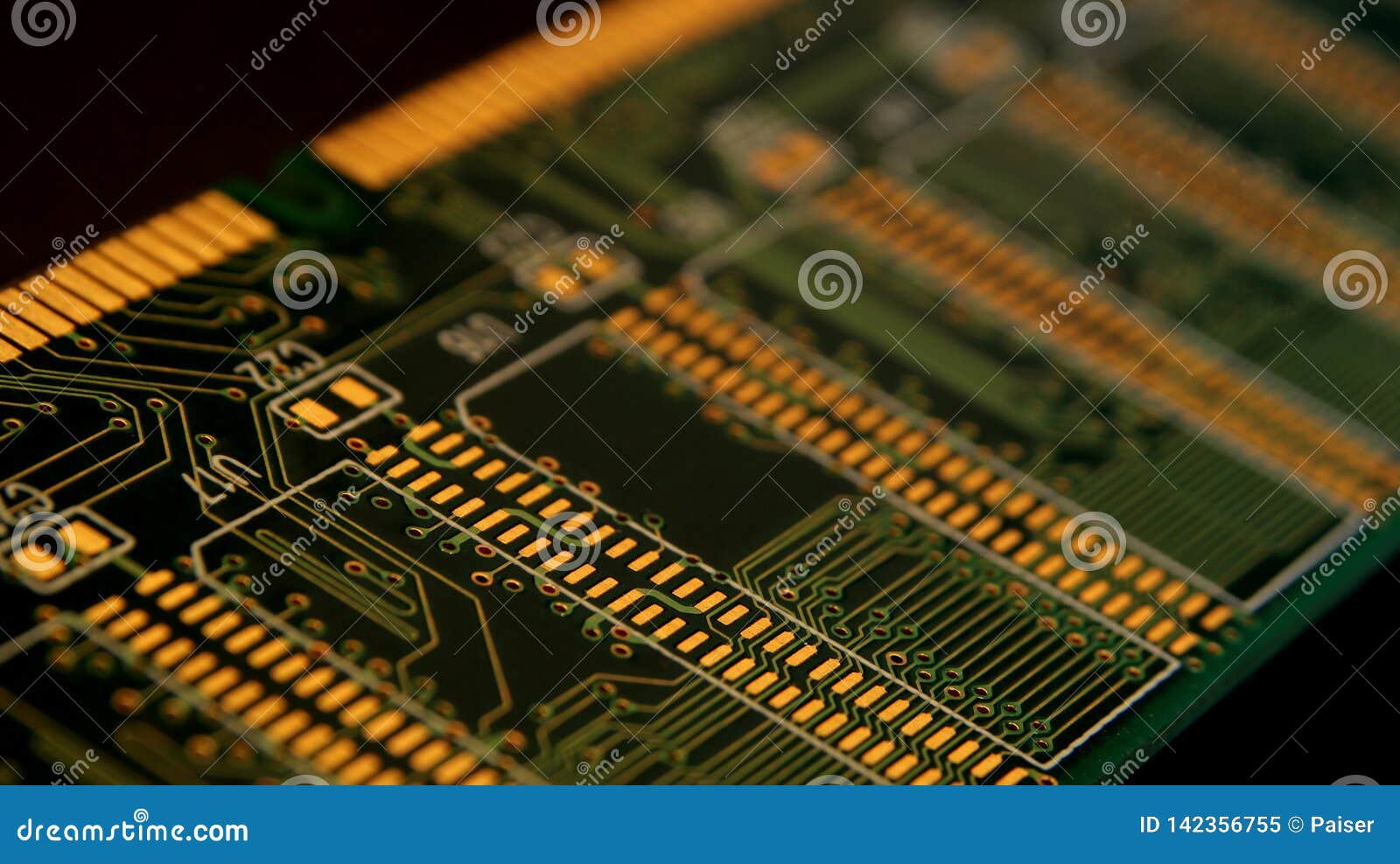 Close Up of Electronic Circuits in Technology on Mainboard, System ...