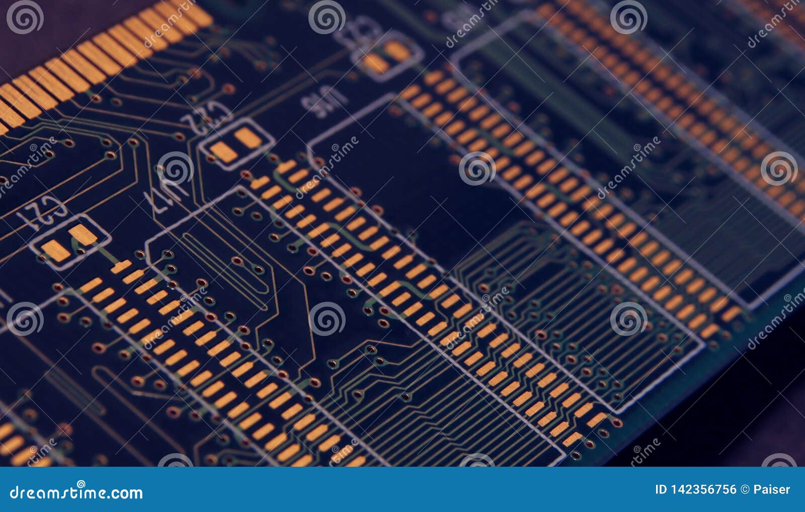 Close Up of Electronic Circuits in Technology on Mainboard, System ...