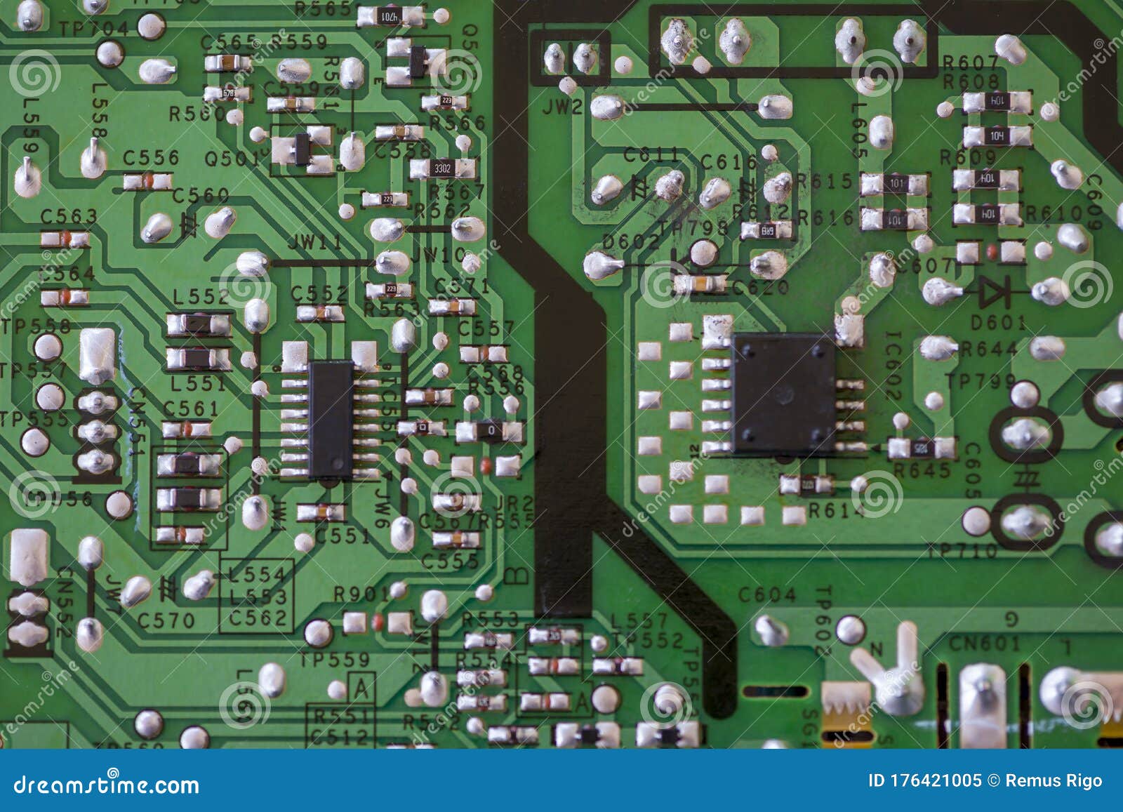 Close-up of Electronic Components Stock Image - Image of digital ...