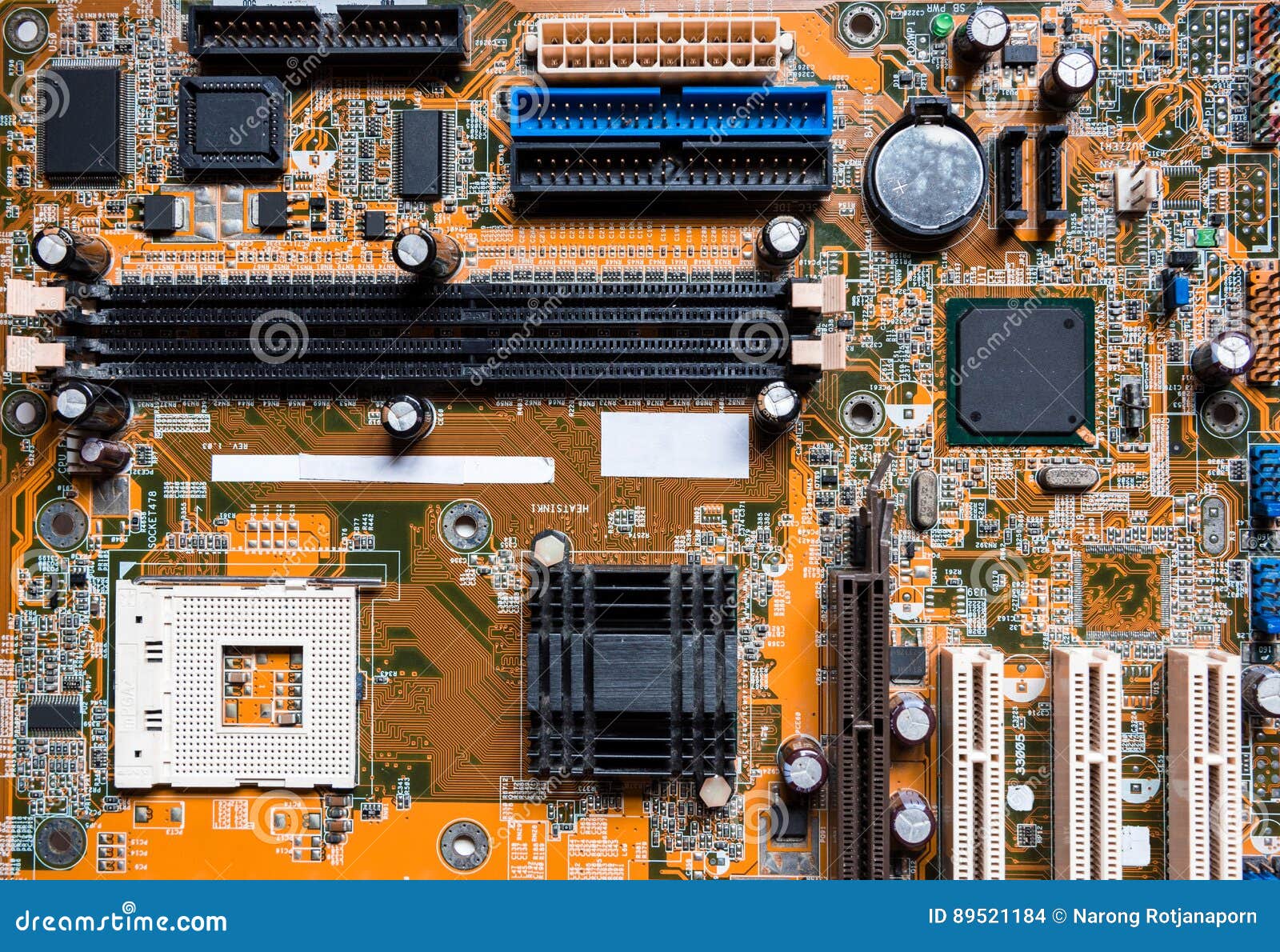 Close Up of Electronics Circuit Mainboard Stock Photo - Image of ...