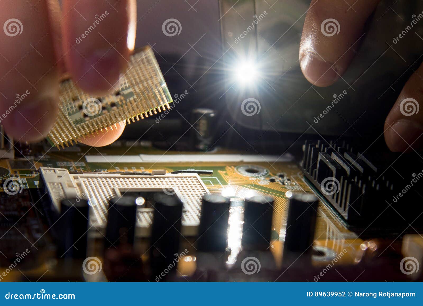 Close Up of Electronics Circuit Mainboard Stock Photo - Image of ...