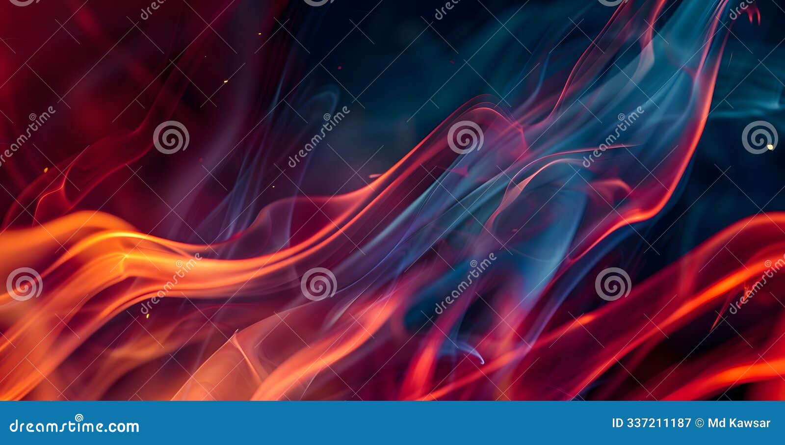 Abstract Blue and Red Gradient Flame Stock Illustration - Illustration ...