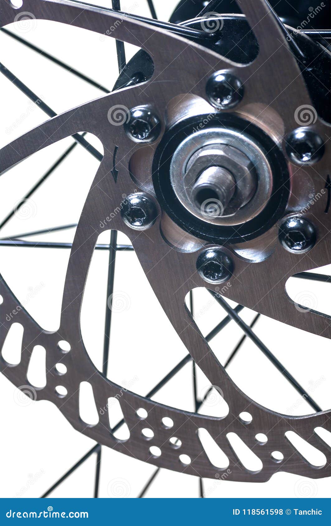 Bicycle Wheel Brake Disk Close-up Stock Photo - Image of cassette ...