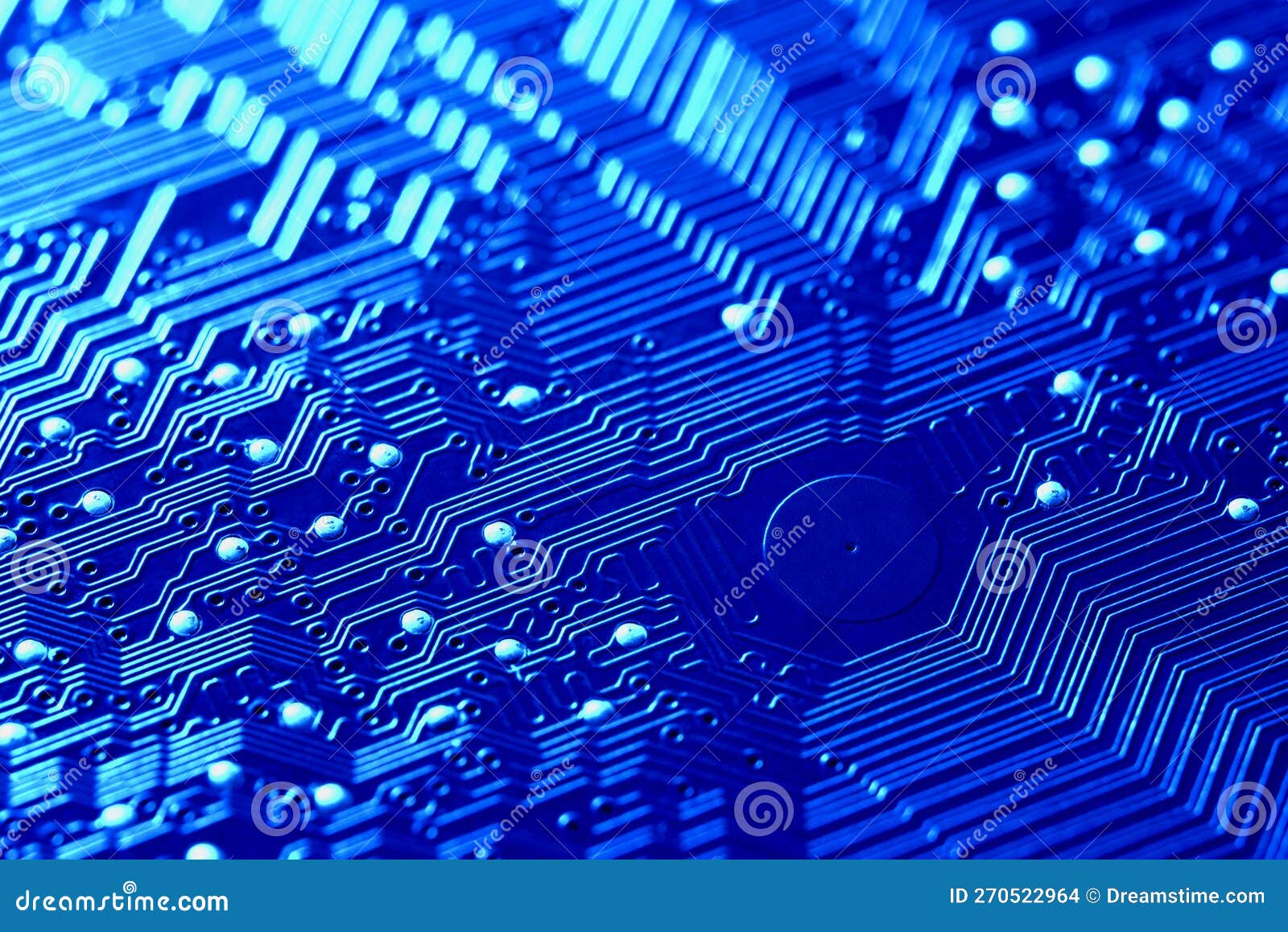 Close-up of Elements of the Electronic Board of the Computer ...