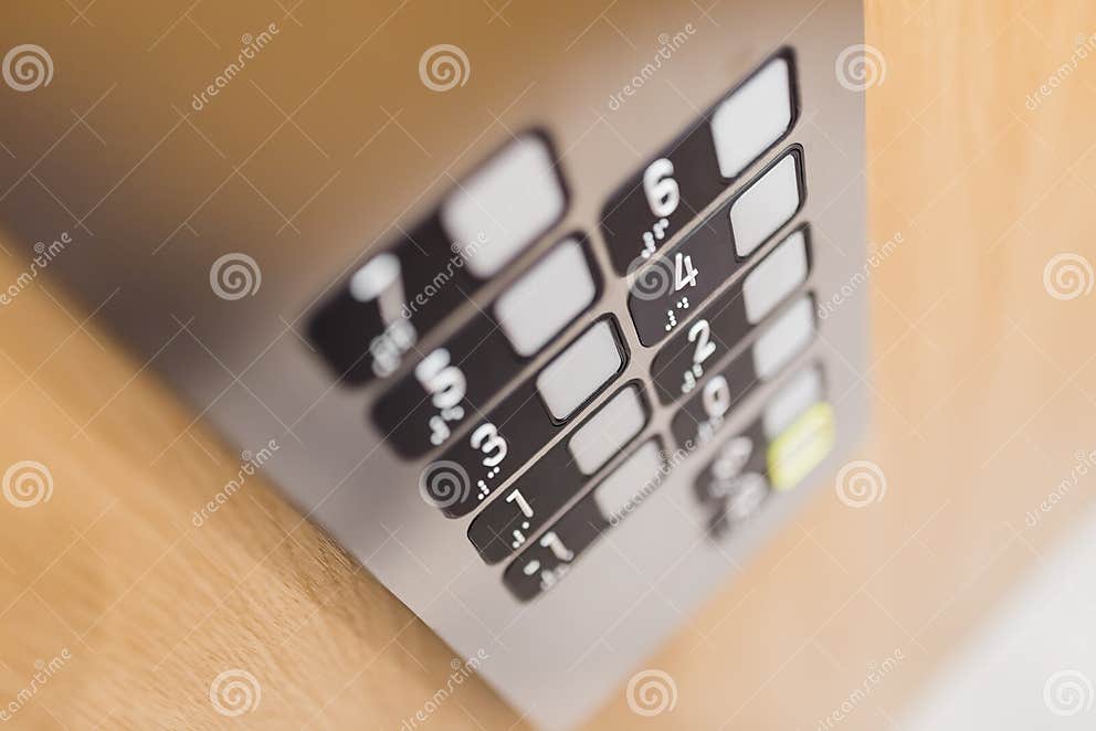 Modern Elevator Keypad Floor Level Buttons Stock Photo - Image of ...