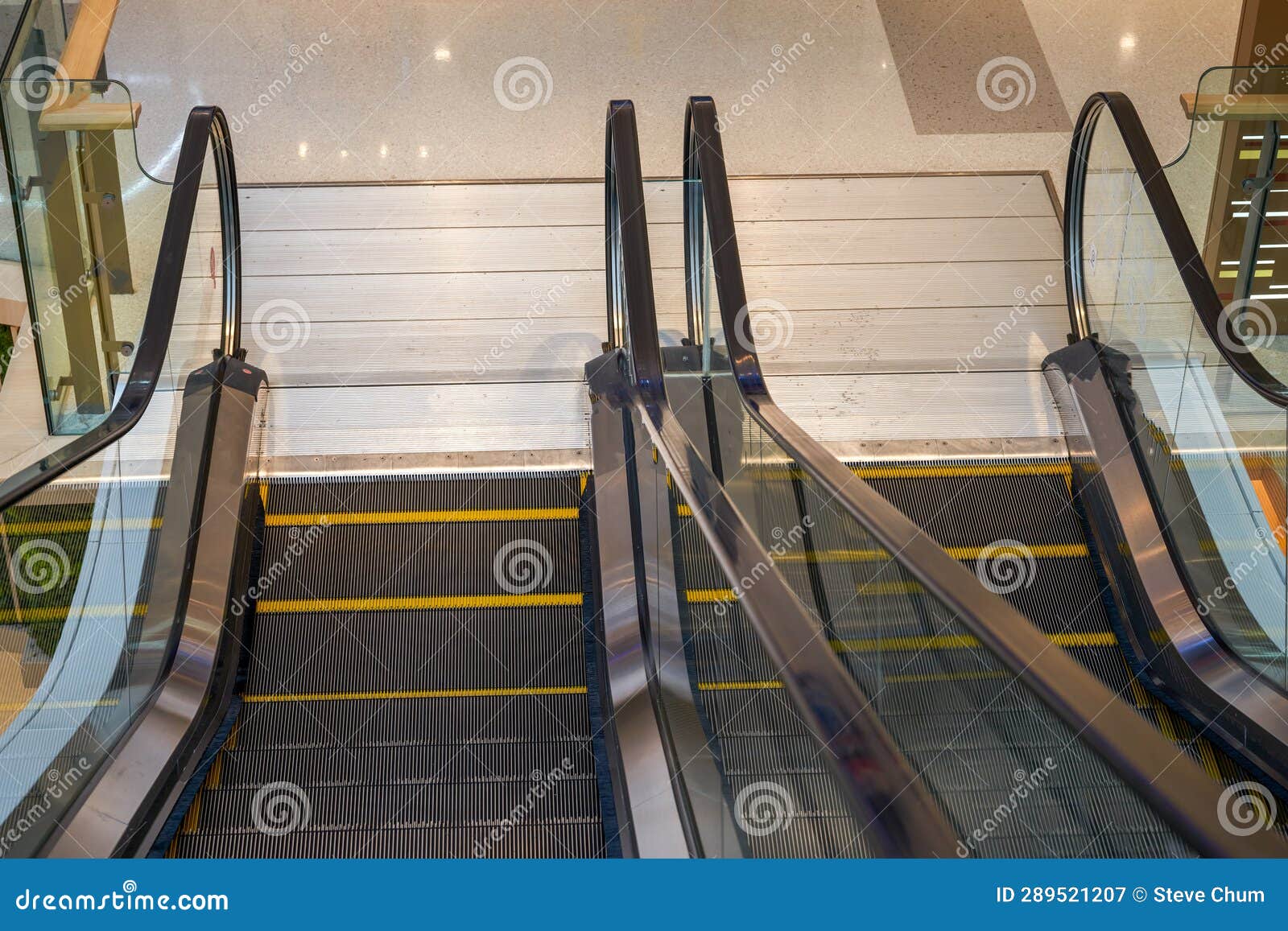 Close-up of Elevator Escalator in City Mall Stock Image - Image of ...