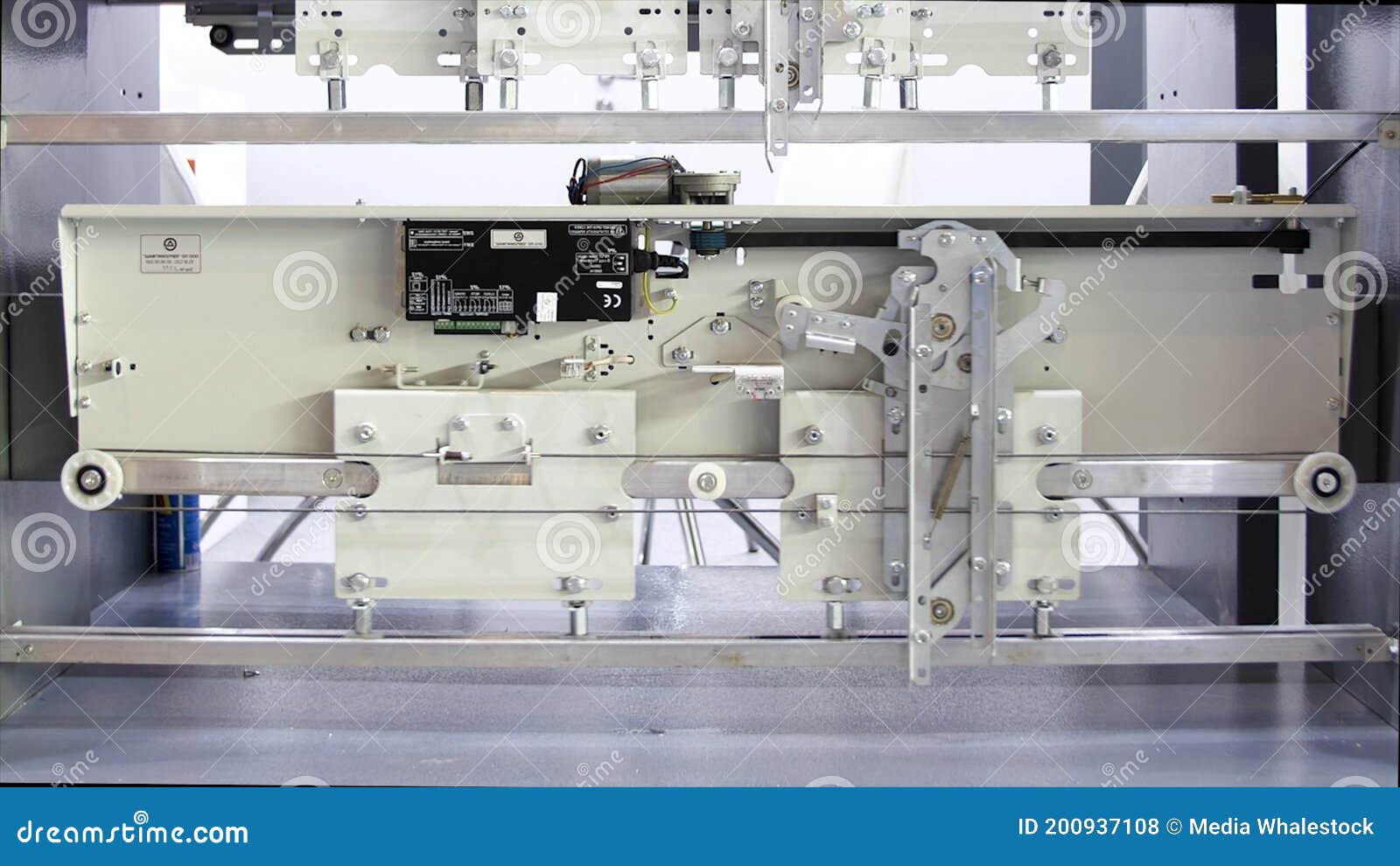 Close Up of Elevator Mechanism Bottom. Media. New Moving Mechanism of a ...