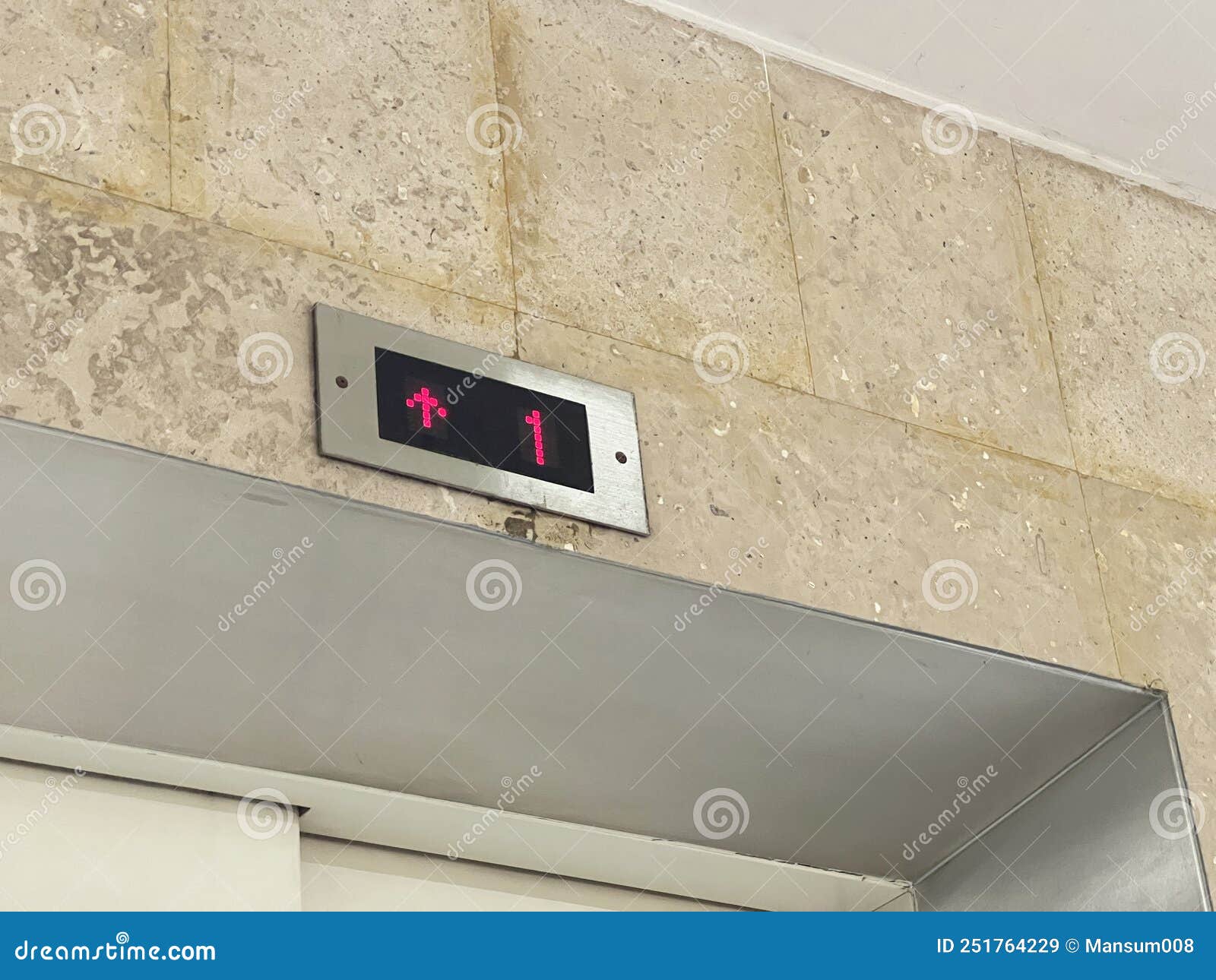 Elevator Screen Show Floor Number Stock Image - Image of hotel ...