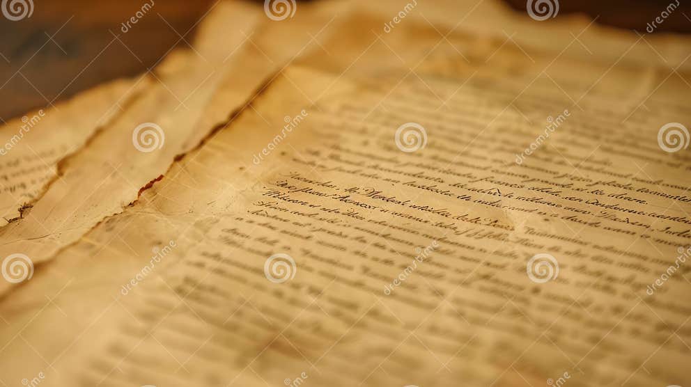 Close-up of the Emancipation Proclamation Document Stock Illustration ...