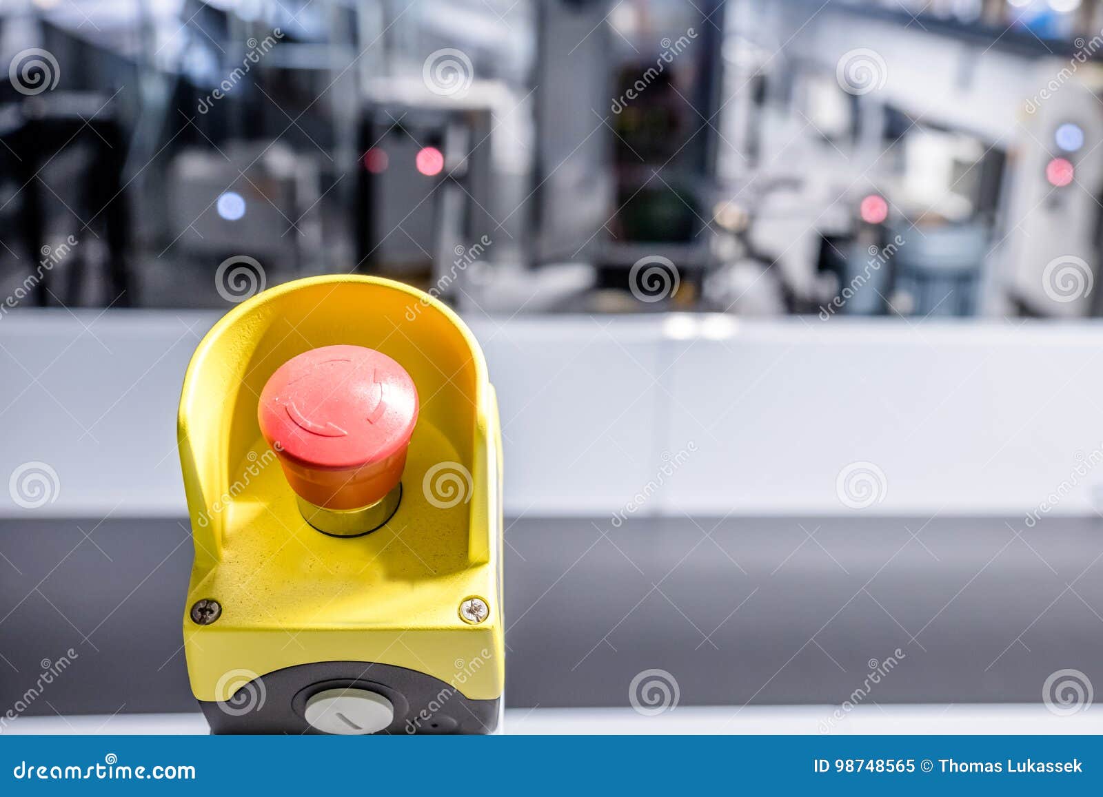 Close Up of Emergency Button Stock Image - Image of activate, button ...