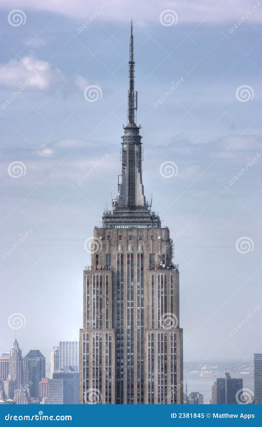 Empire State Building Top Close Up Empire State Building