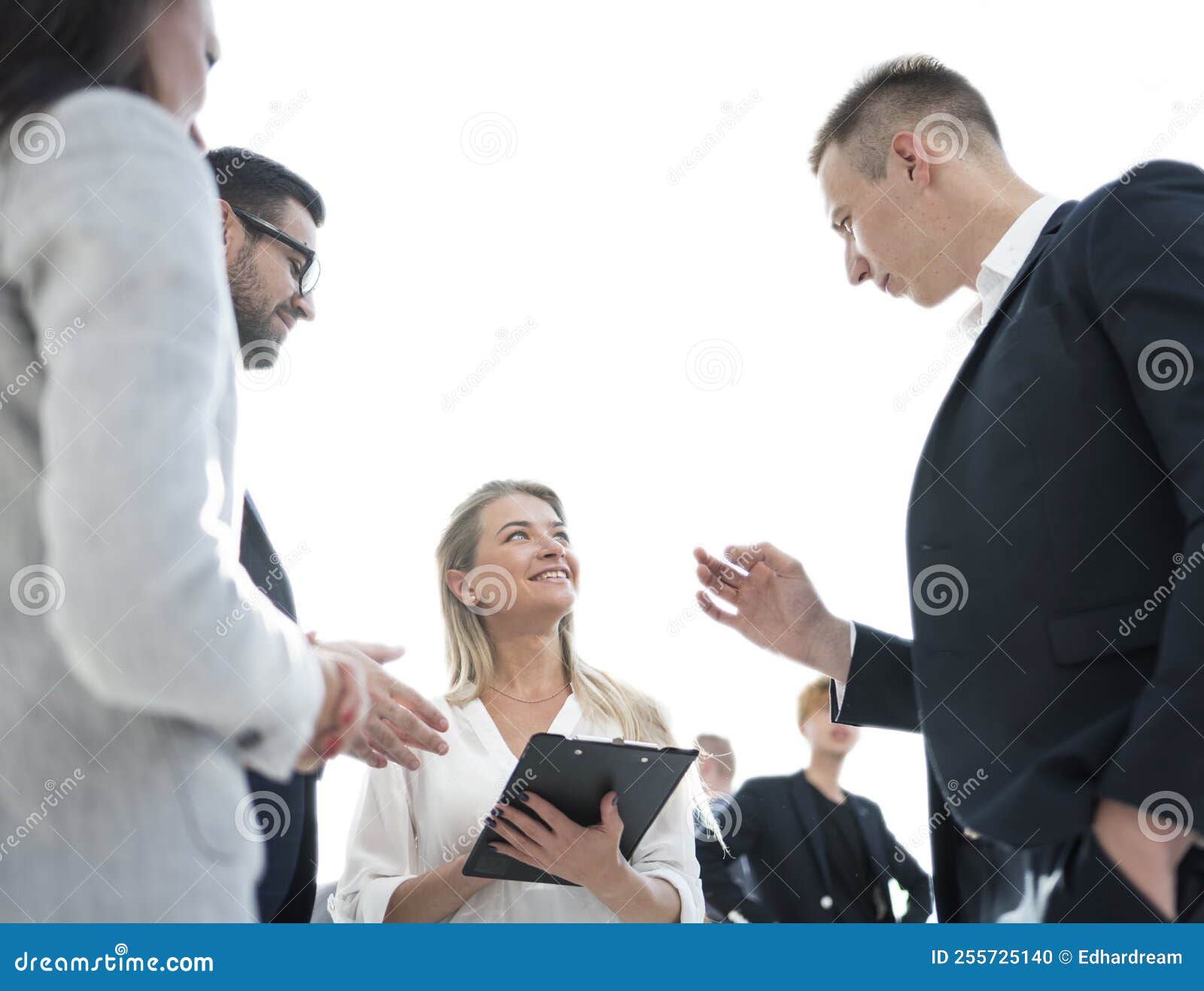 Close Up. Employee Explaining His Ideas To Colleagues Stock Photo ...