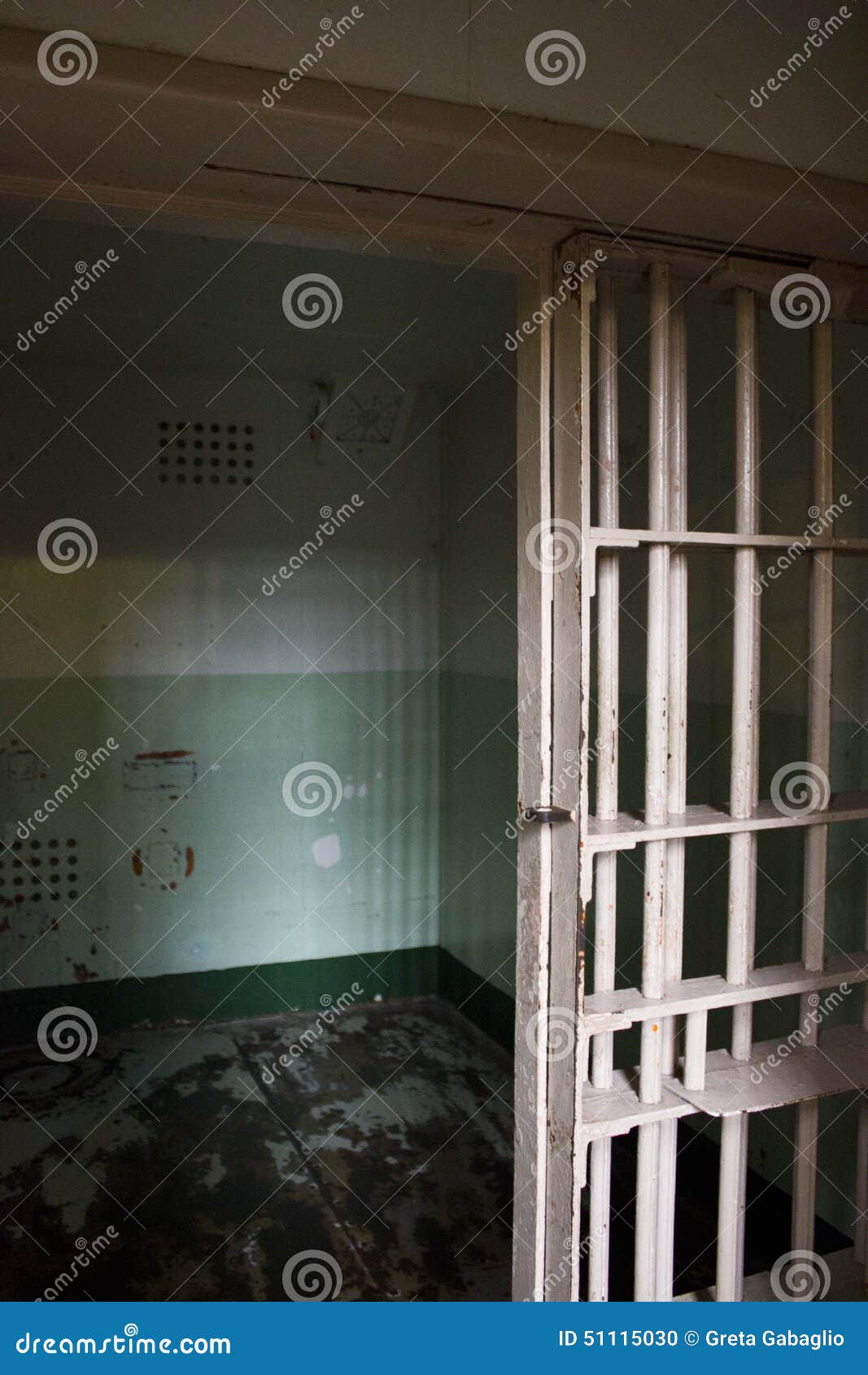 Close up of an empty cell editorial image. Image of penitentiary - 51115030