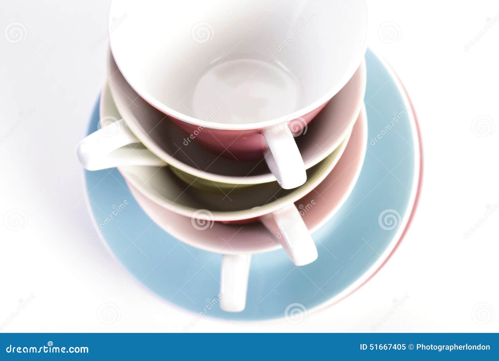 Close Up of Empty Cups in Stack Stock Image - Image of placemat ...