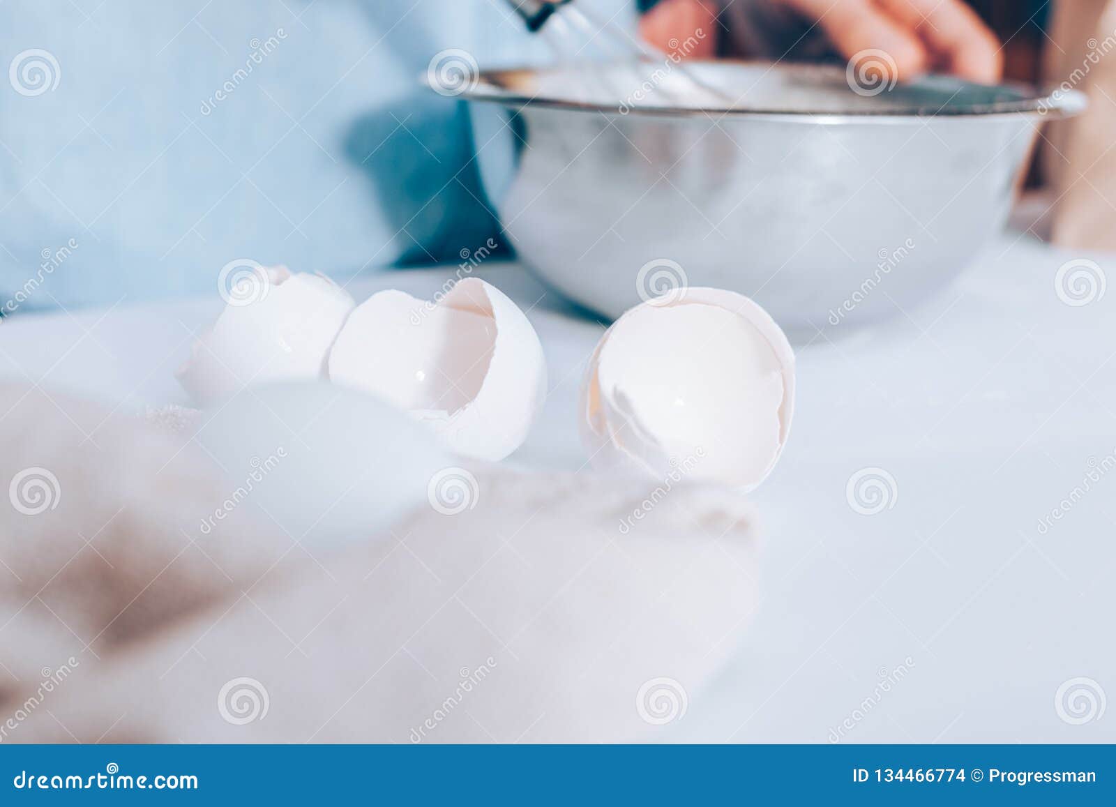 Close-up Empty Egg Shells on White Table Stock Photo - Image of organic ...