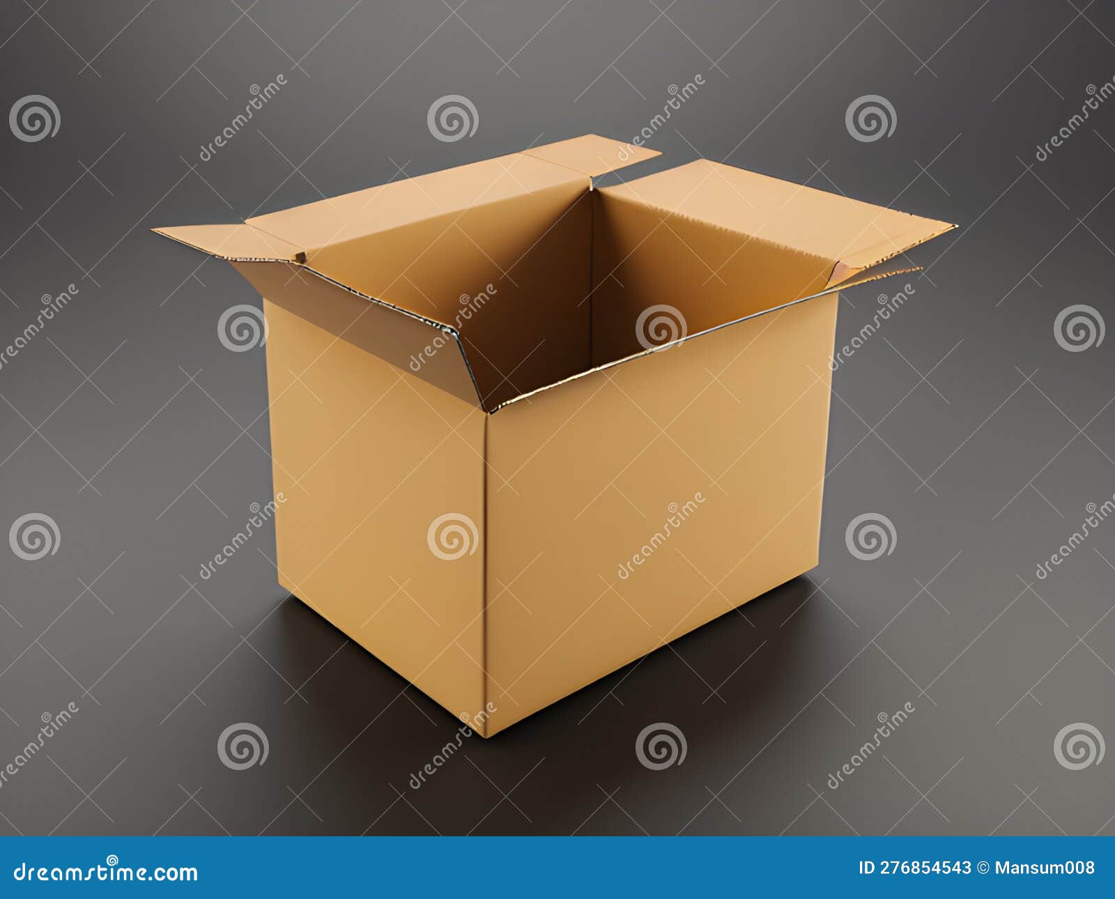 Close Up Empty Packaging Boxes Isolated, Ai Generated Stock ...