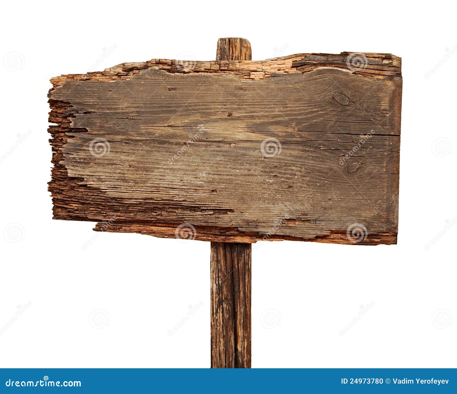 Close Up of an Empty Wooden Sign Stock Photo - Image of post, board ...