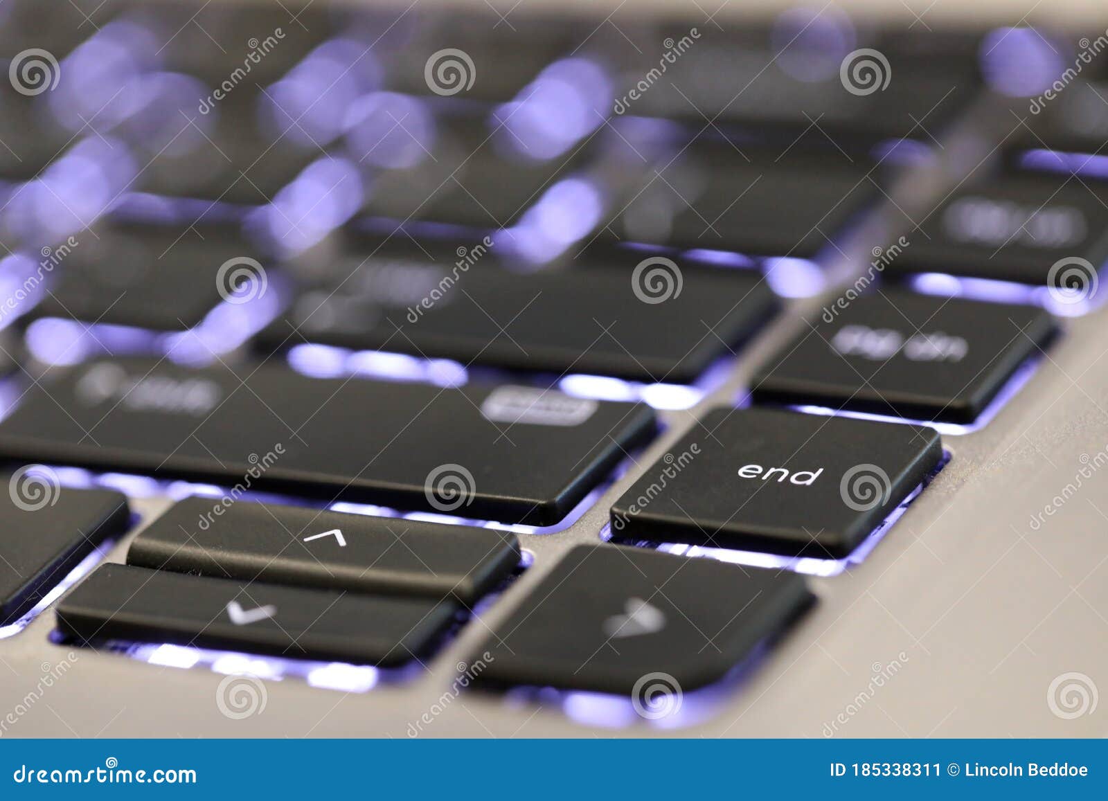 Illuminated Computer Keyboard Keys or Characters with Meaning and ...