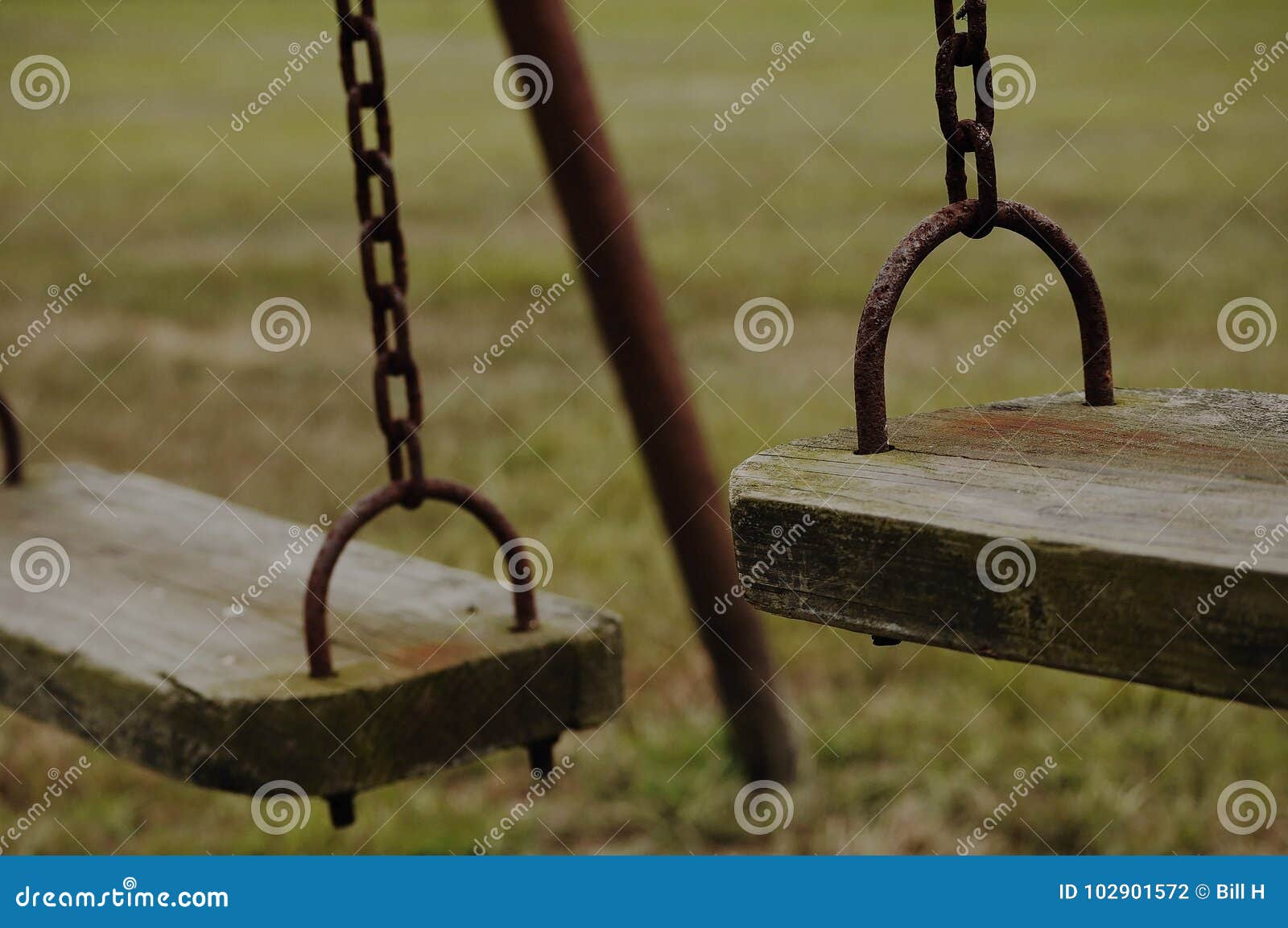 A Close Up of the Ends of Two Swings Stock Photo - Image of enjoy ...