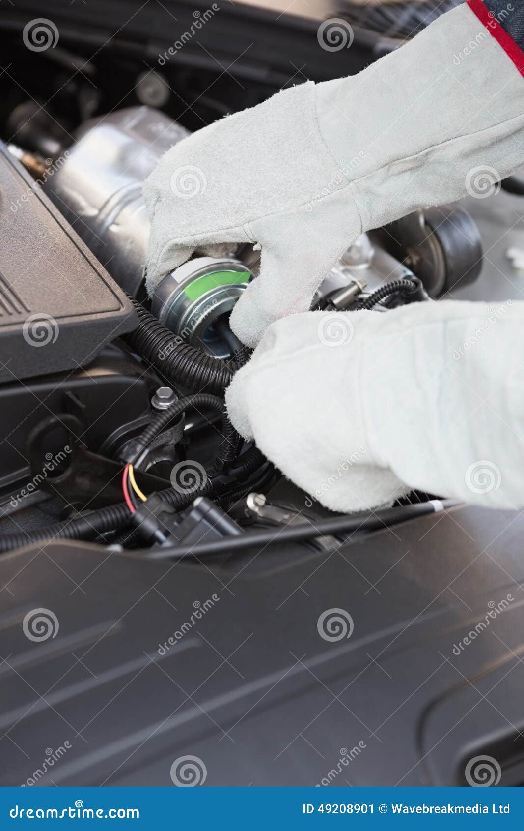 Close Up of Engine in Bonnet Stock Image - Image of land, engineering ...