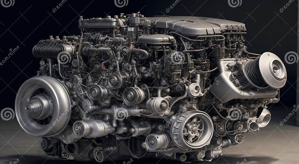 Close-up of a Engine of a Car, Car Engine, Engine Background, Car ...