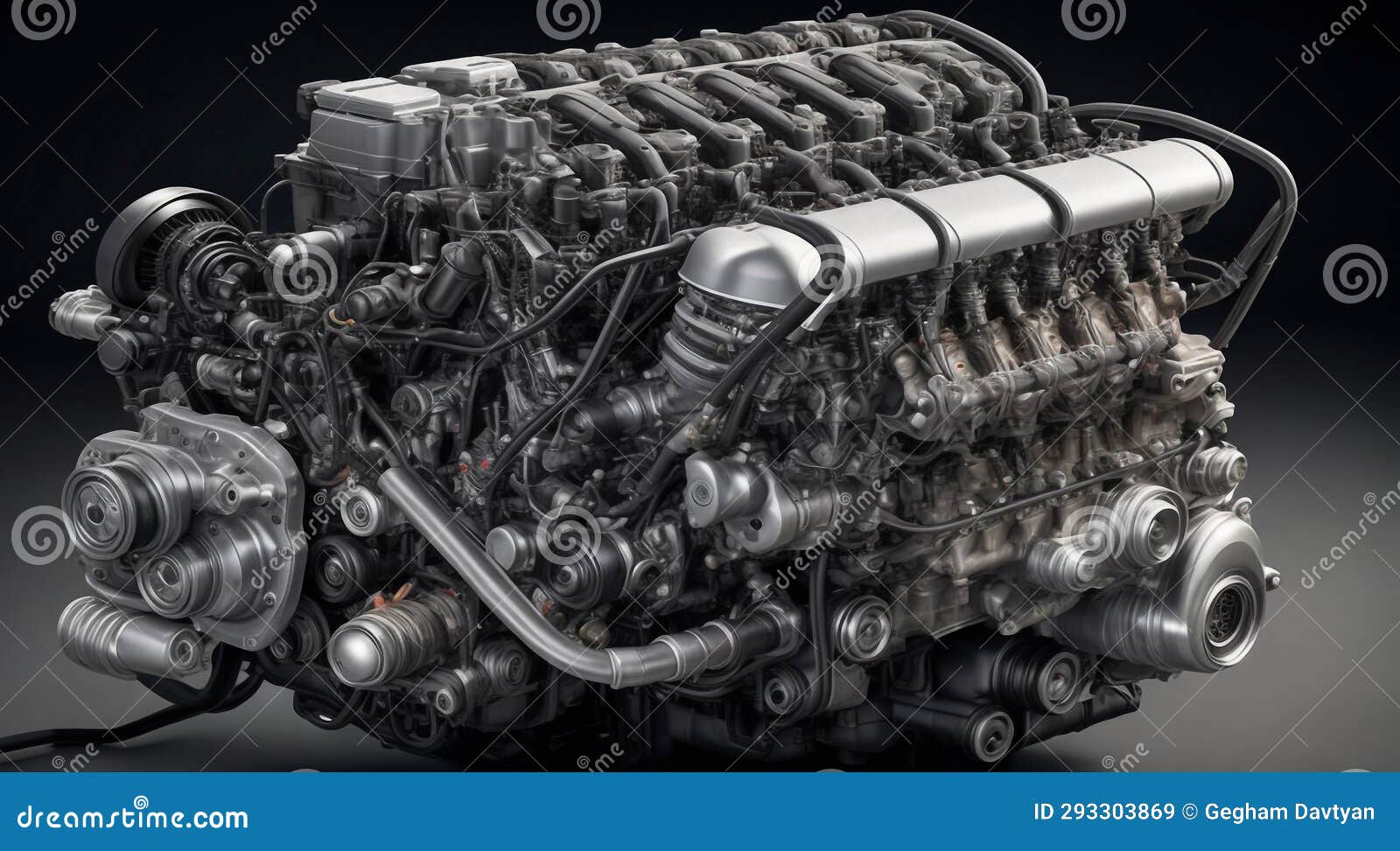 Close-up of a Engine of a Car, Car Engine, Engine Background, Car ...