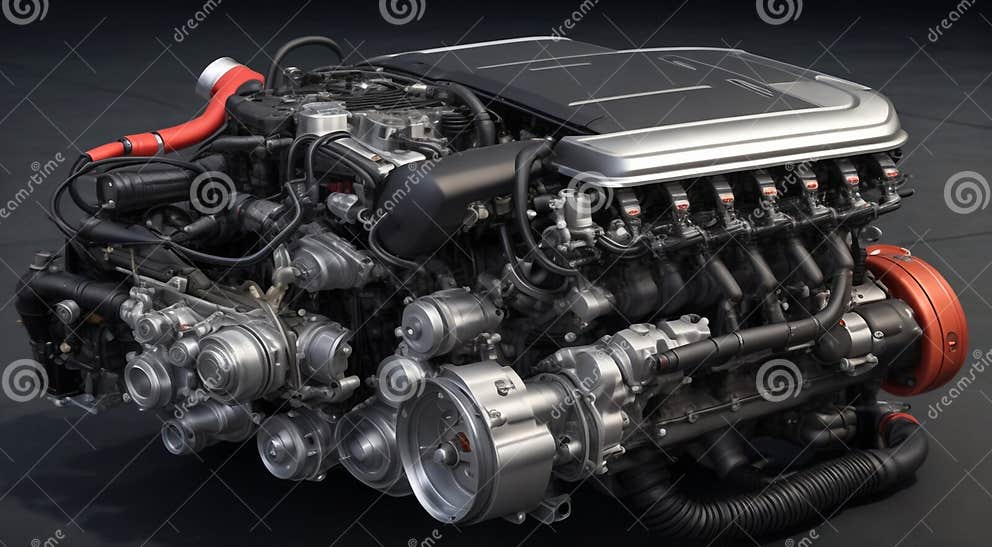 Close-up of a Engine of a Car, Car Engine, Engine Background, Car ...