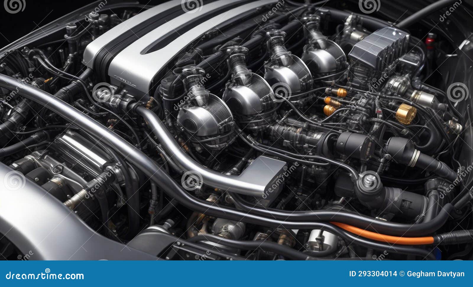Close-up of a Engine of a Car, Car Engine, Engine Background, Car ...
