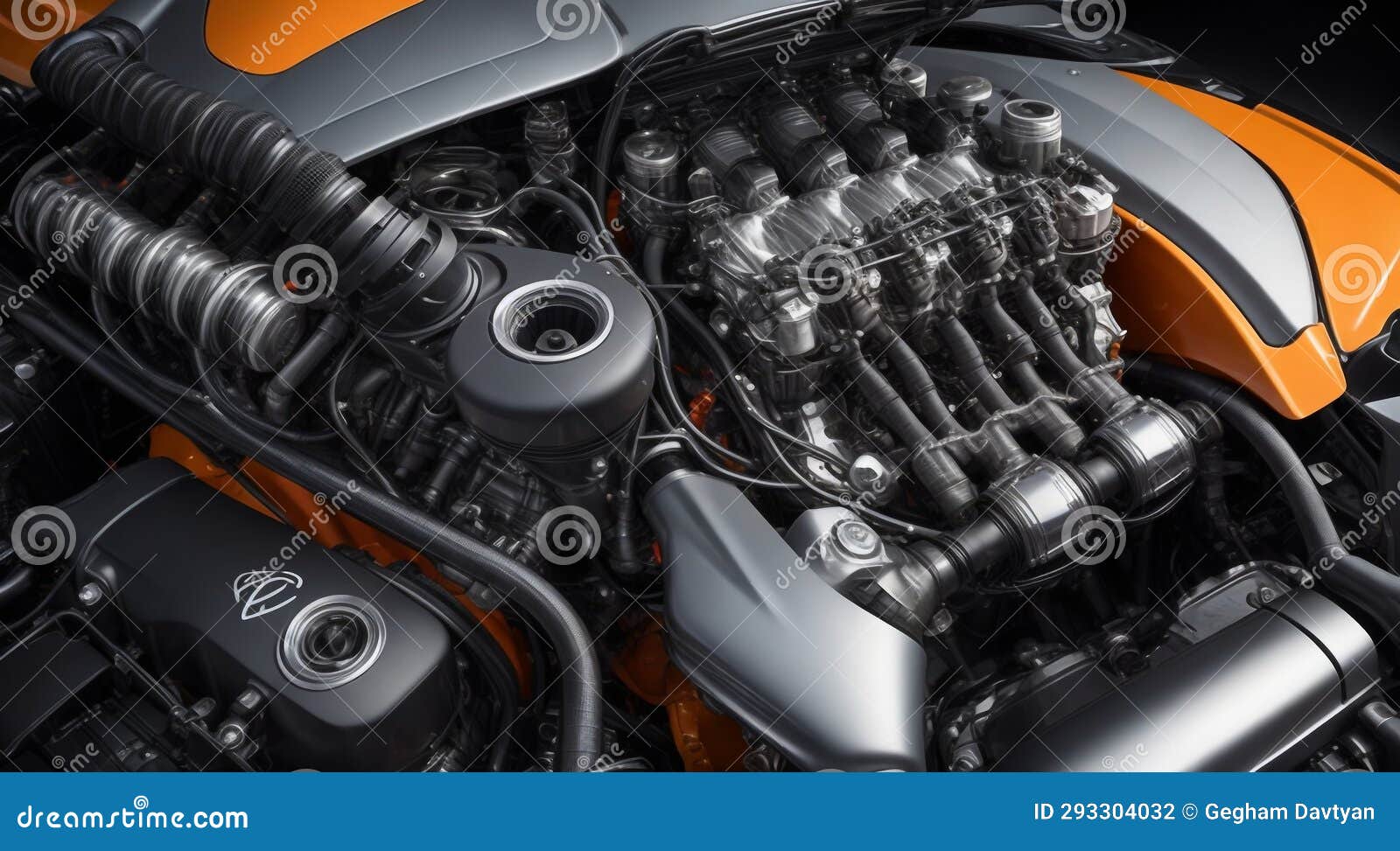 Close-up of a Engine of a Car, Car Engine, Engine Background, Car ...